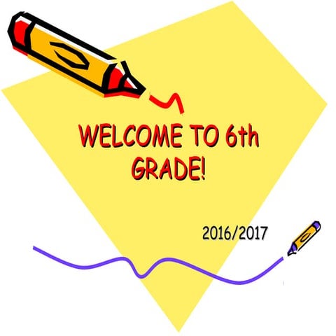 Welcome to 6th grade! | PPT