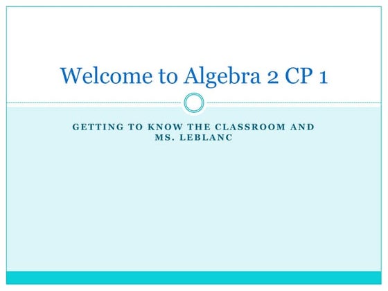 Algebra 1 a | PDF