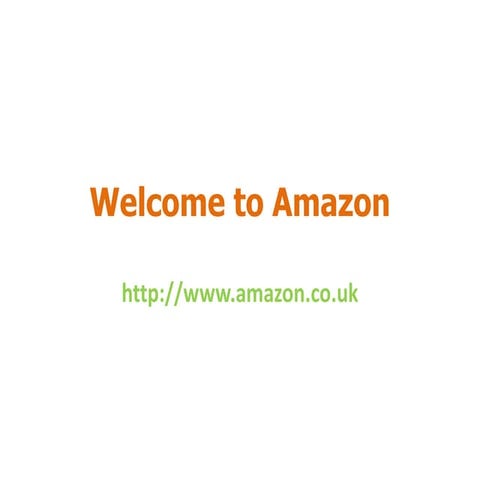 Welcome to amazon | PPTX