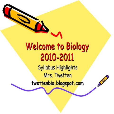 Welcome to AP Biology | PPTX