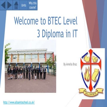 Welcome to btec level 3 diploma in it | PPTX | Business Administration ...