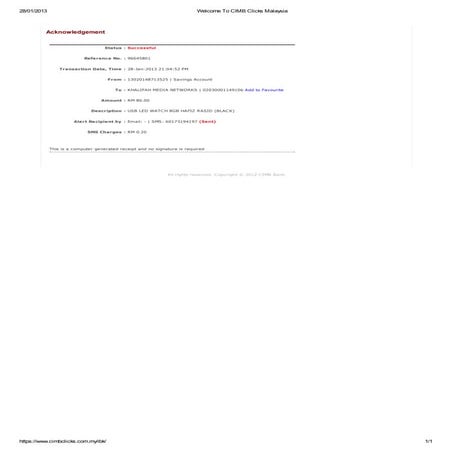 Welcome to cimb clicks malaysia | PDF