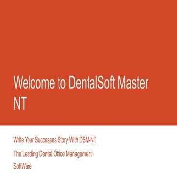 Welcome to dental soft master nt | PPSX