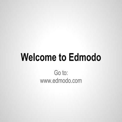 Welcome to Edmodo - Day 1 Presentation | PDF
