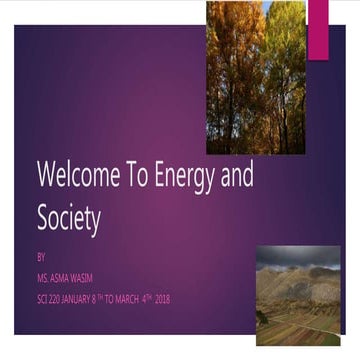 Welcome to energy and society | PPT