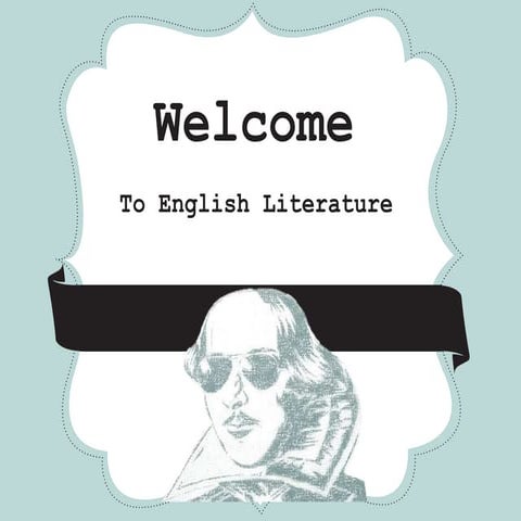 Welcome to english lit | PPTX
