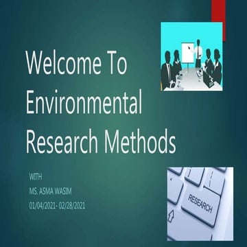 Welcome to environmental research methods | PPTX