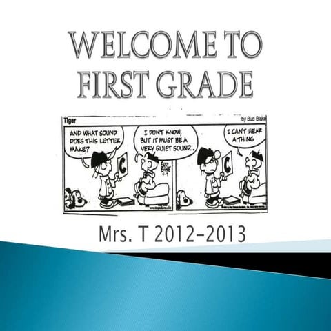 Welcome to first grade | PPTX
