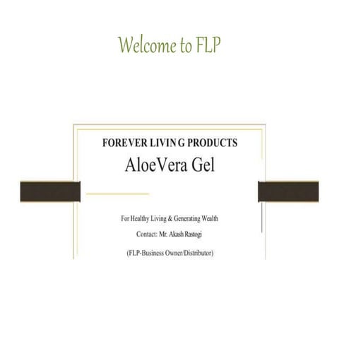 Forever Living Products - Join An Awesome Opportunity | PPT