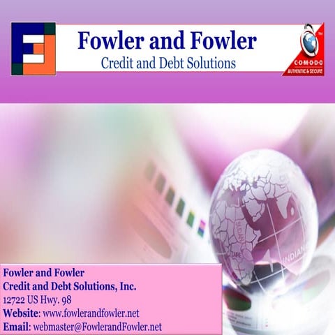 Welcome to fowler and fowler credit repair | PPT