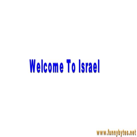 Welcome To Israel | PPS