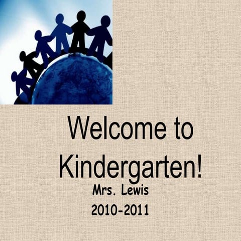 Welcome to kindergarten! | PPT