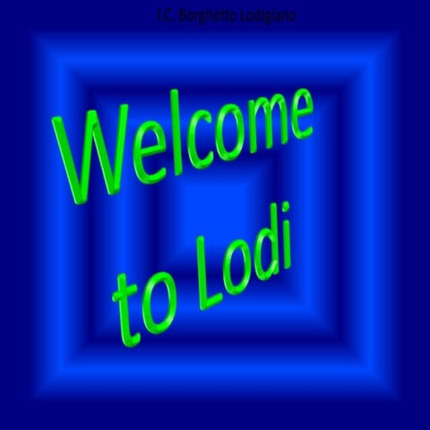 Welcome to lodi | PPT