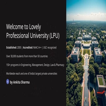 Welcome to Lovely Professional University.pptx