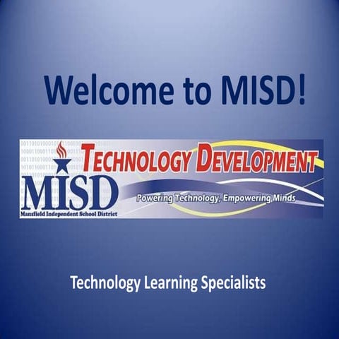 Welcome to misd! | PPT
