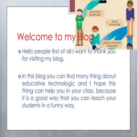 Welcome to my blog | PPT