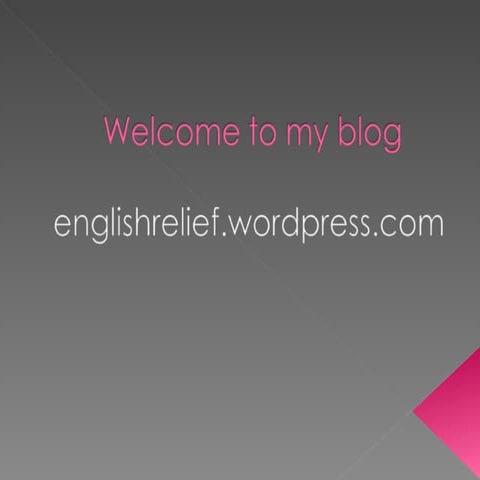 Welcome to my blog pp | PDF
