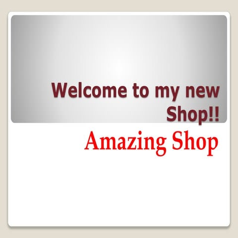 Welcome to my new shop!! | PPT