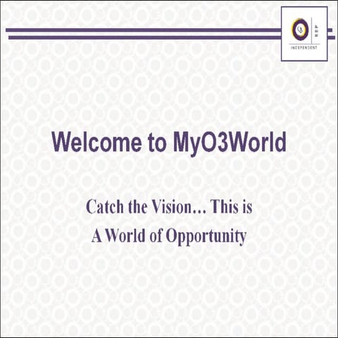 Welcome To My O3 World 2 | PPT
