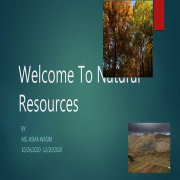 Welcome to natural resources copy | PPT