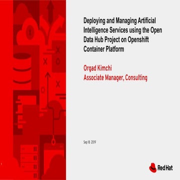 Deploying and Managing Artificial Intelligence Services using the Open ...