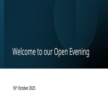 Welcome to our Open Evening 2025 Ballinrobe CS | PPTX