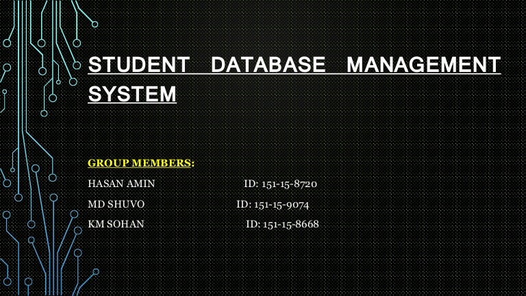 Students Database Management System