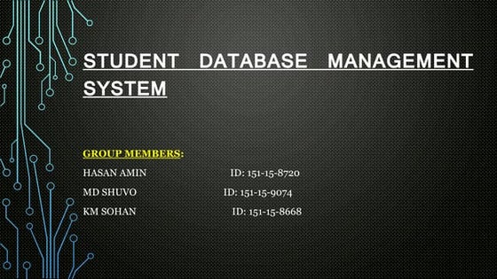 Project presentation | PPT