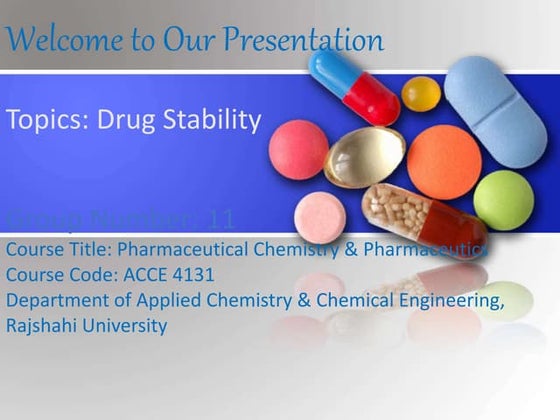 Factors affecting stability of drugs | PPTX