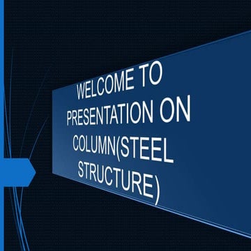 Welcome to our presentation on column | PPTX | Science