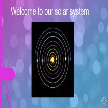 Welcome to our solar system | PPTX