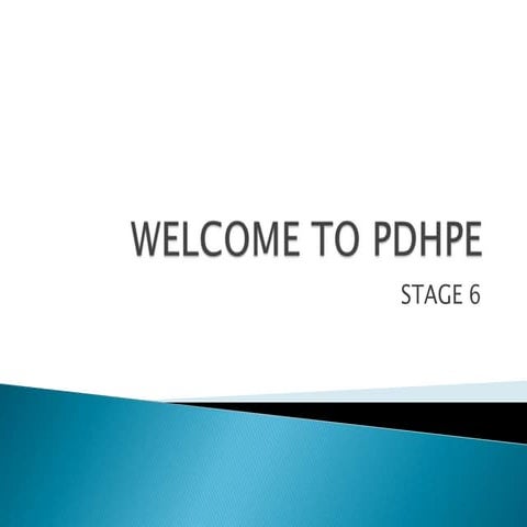 Pdhpe slideshare | PPTX