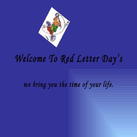 Welcome to red letter day’s | PPT