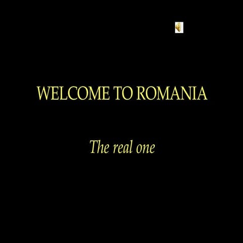 Welcome To Romania | PPT