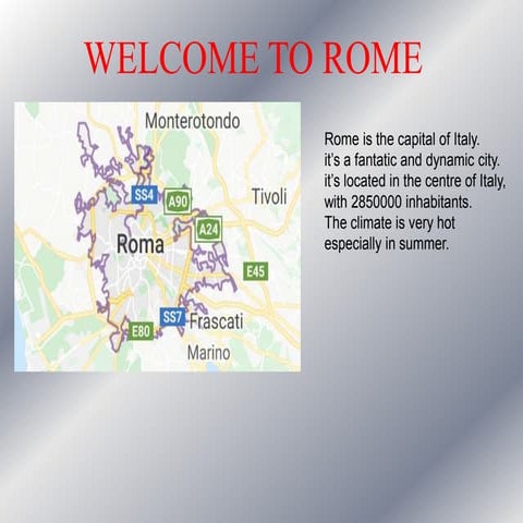 Welcome to Rome | PPT | Europe Travel | Travel Locations