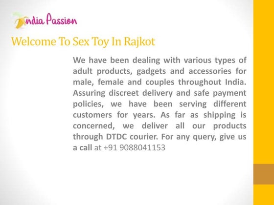 Welcome To Sex Toy In Surat Ppt