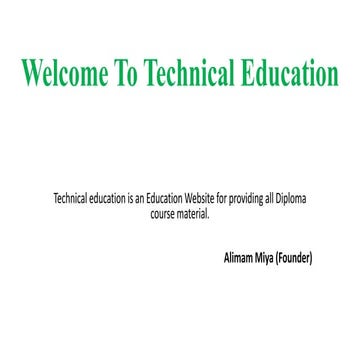 Technical education | PPT