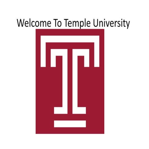 Welcome to temple university | PPT