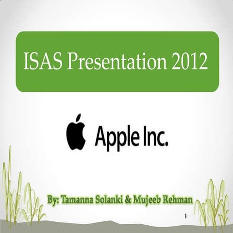 Presentation On Apple INC | PPTX