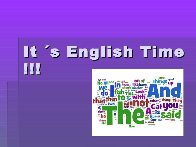 Welcome to the english class