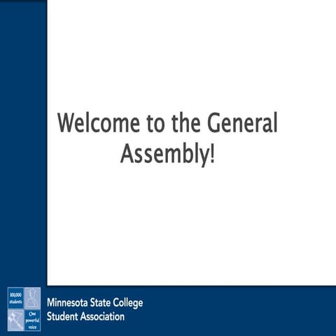 Welcome to the General Assembly | PPTX
