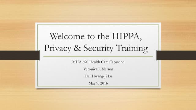 Health care confidentiality and privacy | PPTX