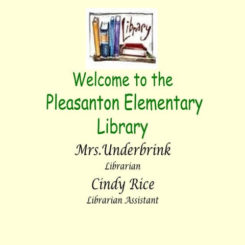 Welcome to the library 2015 | PPT