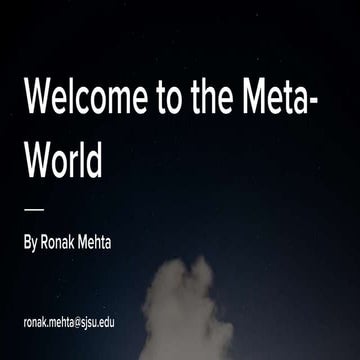 Welcome to the Meta-World | PPTX