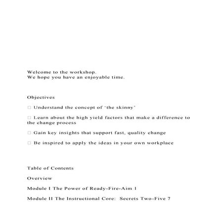 Welcome to the workshop. We hope you have an enj.docx | Education