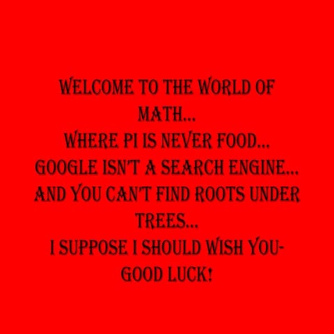 Welcome to the world of math | PPT