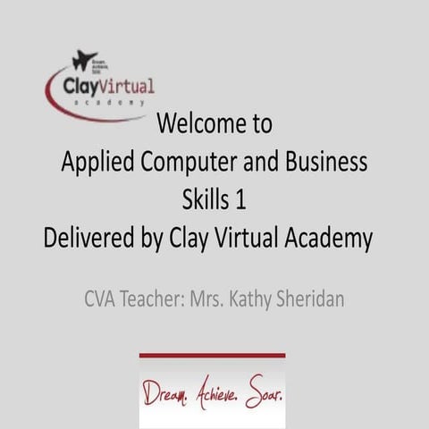 Cbs welcome to week 1 ppt | PPTX