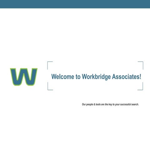 Welcome To Workbridge! | PPT