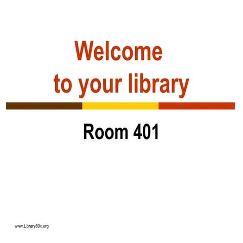Welcome to your library powerpoint | PPT