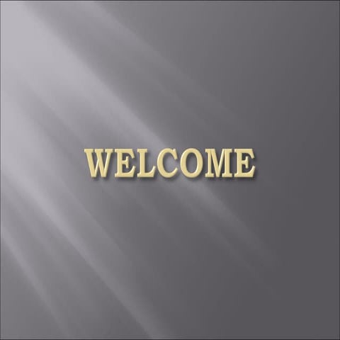 Welcome visual nd auditory | PPT